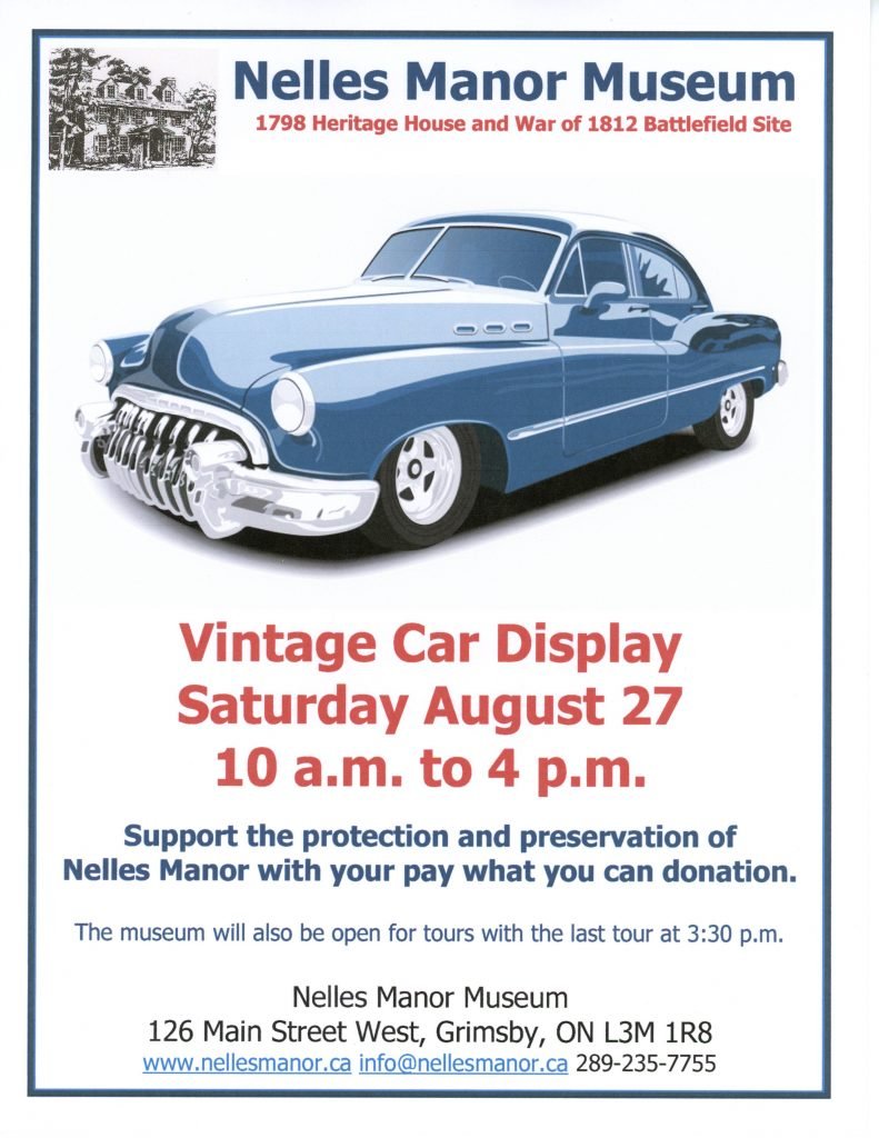 Vintage Car Display - Nelles Manor Museum